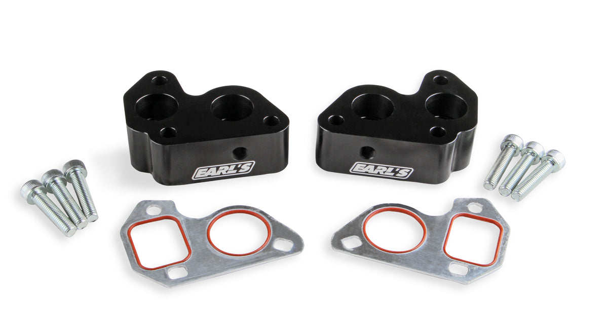 Earl's Remote Mount Electric Water Pump Block Adapters – Turbochargedracing